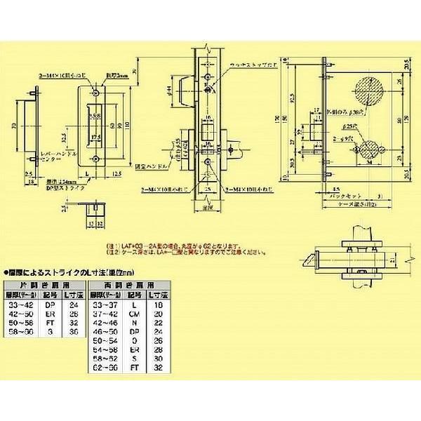 美和ロック MIWA,美和ロック LAT-2Aレバーハンドル錠（自動施錠タイプ）ハンドル 52番 : MONOYA - 通販 - Yahoo!ショッピング