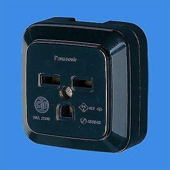Panasonic パナソニック WK36301B 接地2P30A角型コンセント : パナソニック照明器具のコネクト - 通販 - Yahoo ...
