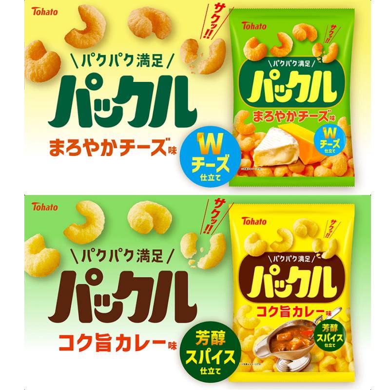 東ハト パックル チーズ／カレー 57g 2種各6袋セット （計12袋） スナック お菓子 : イーコンビニ - 通販 - Yahoo!ショッピング