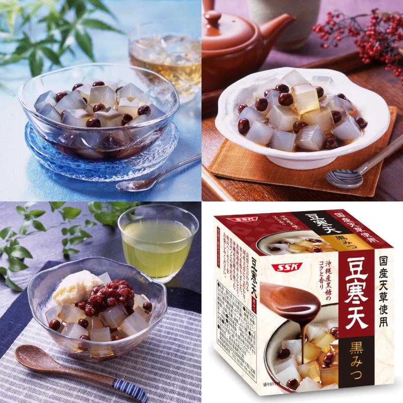 SSK清水食品 国産天草使用 黒みつ豆寒天 230g x 6個 和デザート 涼味 : イーコンビニ - 通販 - Yahoo!ショッピング