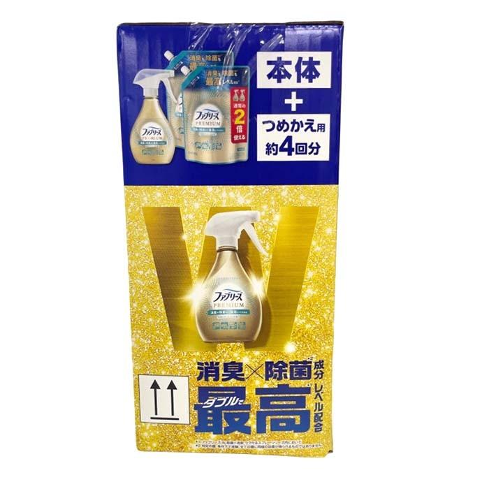 ファブリーズ 【 コストコ 】ファブリーズ W除菌 PREMIUM 清潔なランドリーの香り 本体 370ml + 詰め替えパック 640ml x 2 : イーコストヤフーショップ - 通販 ...