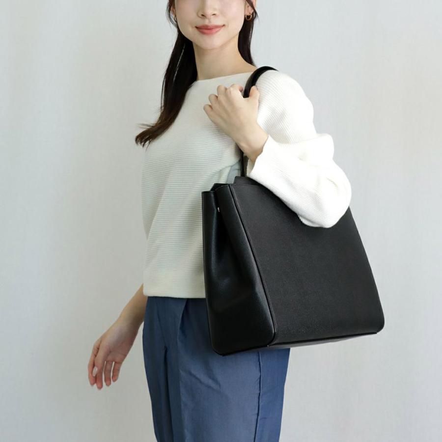 ヴァレクストラ VALEXTRA トートバッグ SHOPPING V-TOTE V-LINE EAST WEST MBVL0021028LRL99 NN NERO :43933389:e ...