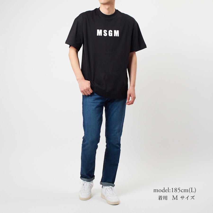 MSGM エムエスジーエム メンズ半袖Tシャツ 胸ロゴ 3640MM128 247002 99 BLACK : e-cross - 通販 - Yahoo!ショッピング