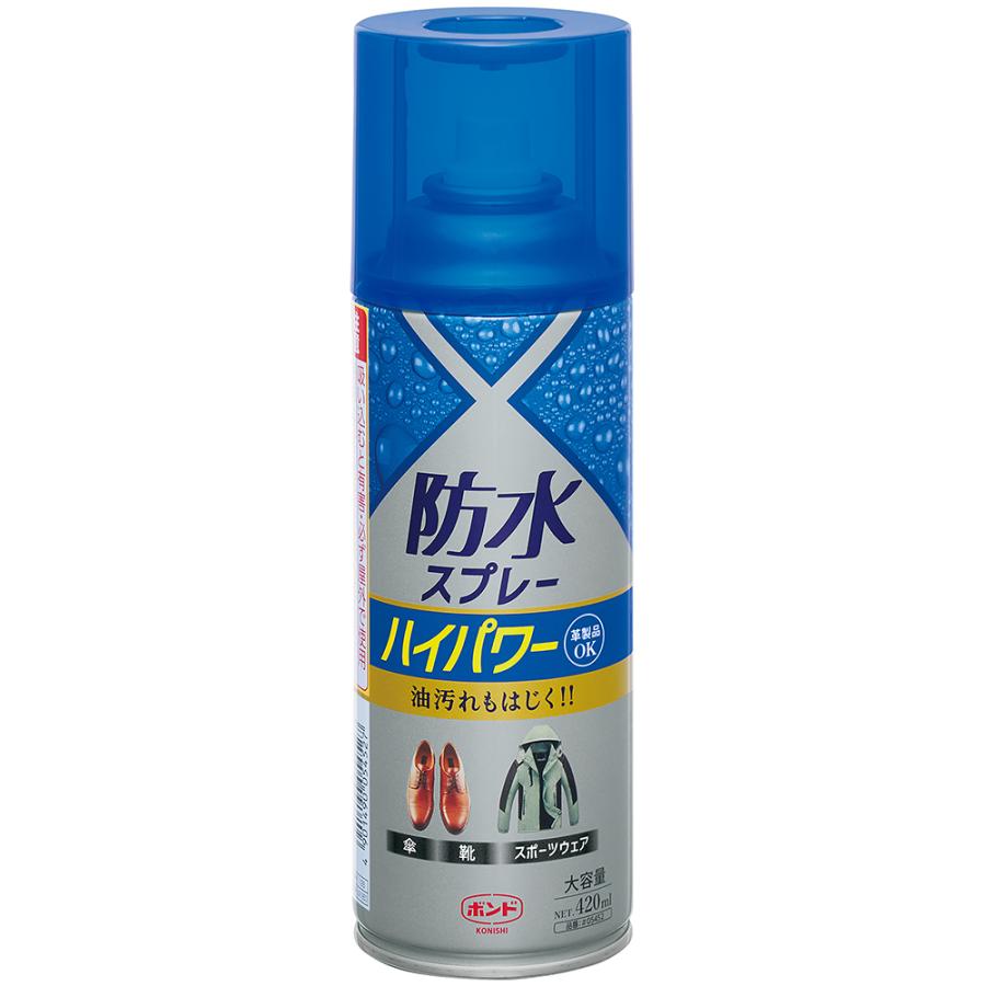 防水スプレー 靴 ボンド ハイパワー 420ml コニシ 革 服 テント 防水スプレー 靴 ボンド ハイパワー 420ml コニシ 革 服 テント