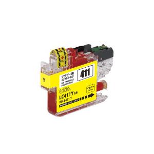 オーム電機 INK-B411-Y ブラザー互換インク LC411Y 染料イエロー [品番]01-7774 : 4971275177741 ...