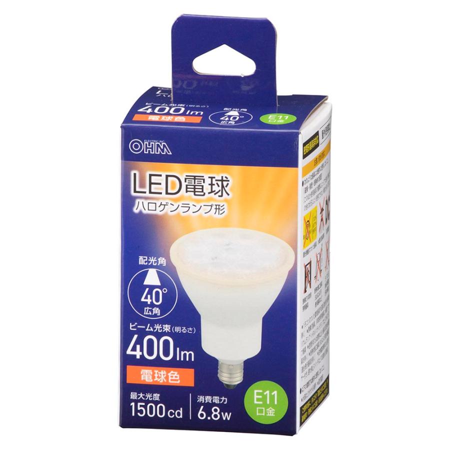 オーム電機 LDR7L-W-E11 5 LED電球 ハロゲンランプ形 E11 広角タイプ 6.8W 電球色 [品番]06-4728 : いーでんネット ヤフー店 - 通販 - Yahoo!ショッピング