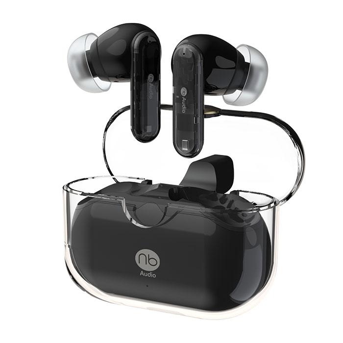 （nb）Audio (nb)Audio SkeLeTon II ブラック ワイヤレスイヤホン Bluetooth ノイズキャンセリング 外音取り込み ゲーミングモード マイク付き 通話 エヌ ...