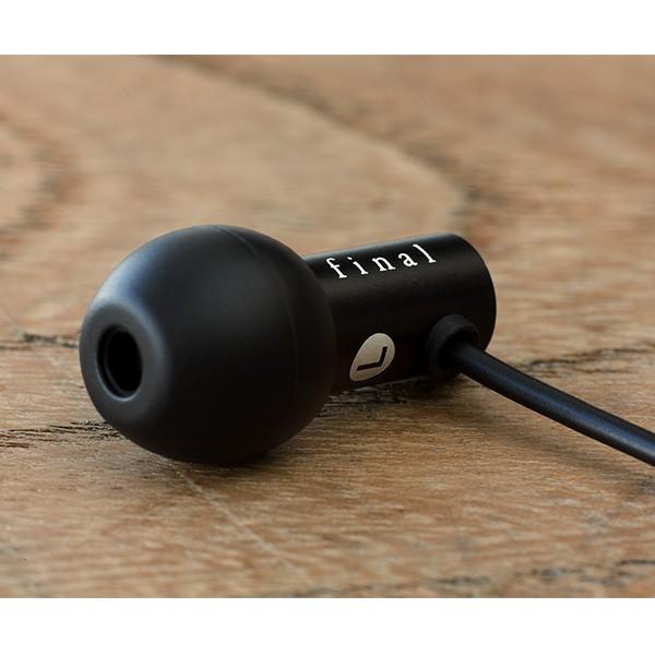 final ファイナル E2000C ブラック 有線イヤホン カナル型 耳掛け 3.5mm 小型 軽量 フィット感 イヤフォン マイク付き iPhone Android PC スマホ パソコン ...