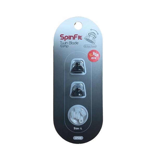 (在庫限り) 汎用イヤーピース シリコンイヤーチップ SpinFit CP240-L 1ペア (ツインブレード/ノズル付) : eイヤホン ...