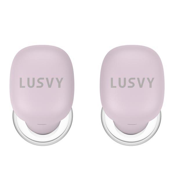 (ワイヤレスイヤホン) LUSVY L103 CAFE いちごラテ カナル型 Bluetooth 5.3 ブルートゥース AAC 小型 ...
