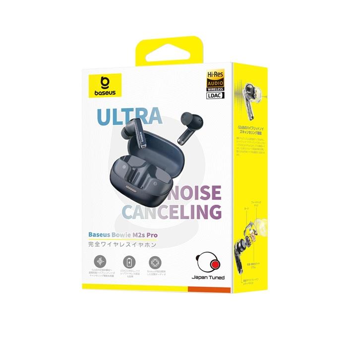 Baseus Bowie M2s Pro Cluster Black ワイヤレス イヤホン Bluetooth カナル型 ノイズキャンセリング ANC ノイキャン マイク付き ベースアス ...