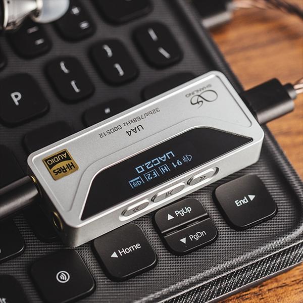(3月29日発売予定) SHANLING UA4 チタニウム ヘッドホンアンプ USB DAC アンプ 3.5mm 4.4mm バランス接続可能 ディスプレイ搭載 シャンリン (送料無料 ...
