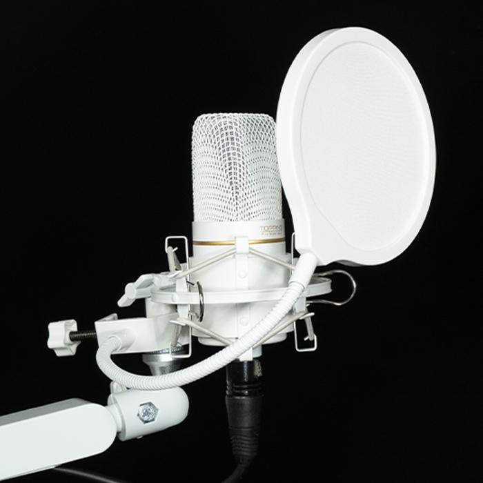 TOPPING Professional CL101 White マイク 録音 レコーディング 収録 配信 ライブ ストリームミング 単一指向 ...