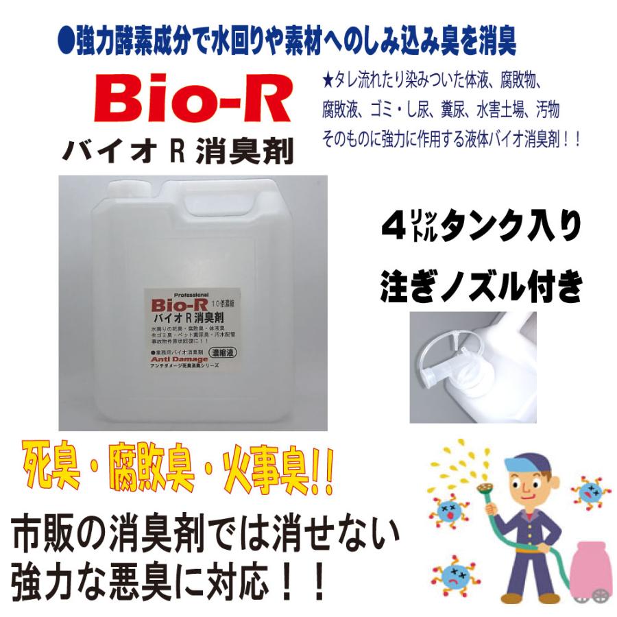 バイオR消臭剤（タンク入り4Lタイプ）濃縮タイプBIOR4LN : イーエコスヤフー店 - 通販 - Yahoo!ショッピング