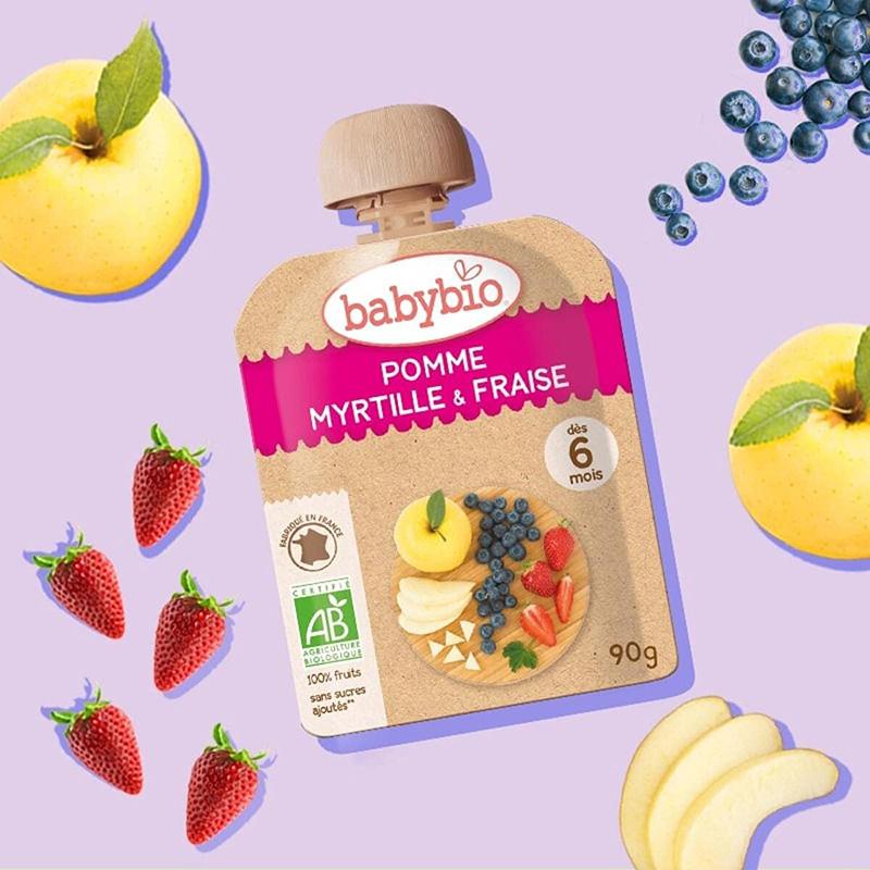 babybio ベビービオ 有機ベビースムージー90g 【ブルーベリー・イチゴ 14個セット】6ヶ月頃 オーガニック 有機 おやつ 離乳食 ベビーフード ベビーフルーツ : いいコトたくさん ...