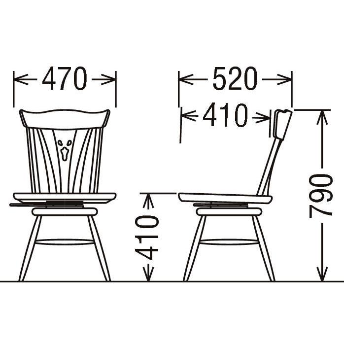 カリモク CC18モデル CC1837 ダイニングチェア 座面回転式肘付き 食堂椅子 カントリー調 コロニアルシリーズ COLONIAL 日本製家具 : cc1837nk-1 : 創業100年 ...