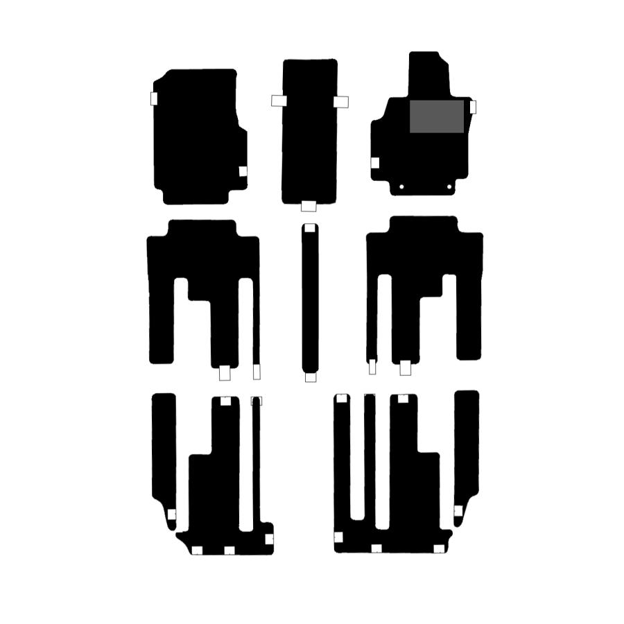 セレナ NISSAN 日産 ニッサン SERENA セレナ 高級LUXURY フロアマット 型式：C28/FC28/NC28/FNC28 年式：令和4年12月〜 8人乗り ガソリン車 : e ...