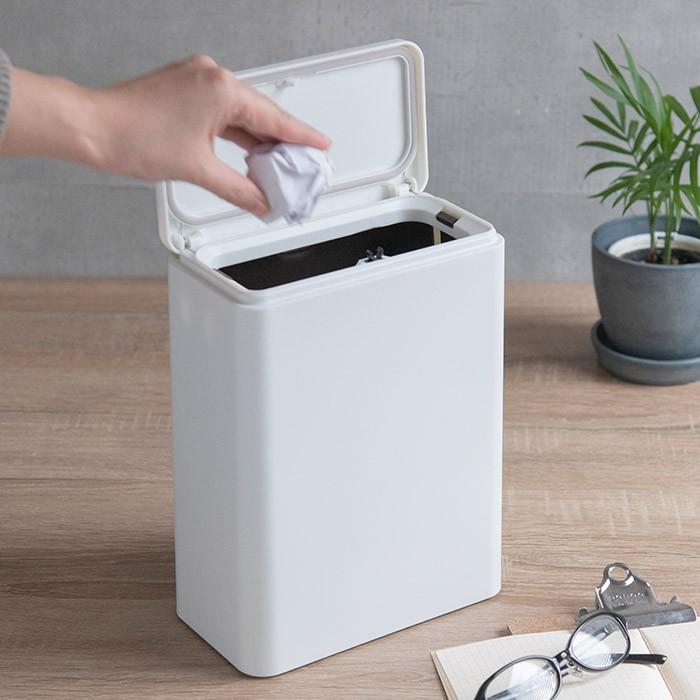 ideaco チューブラー ミディアム フラップ ゴミ箱 イデアコ 3L リットル ふた付き 蓋つき ごみ箱 ごみばこ ダストボックス 密閉 スリム : インテリアショップe-goods ...