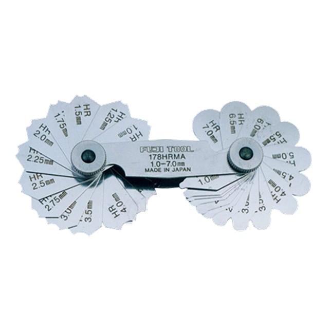 フジツール ラジアスゲージ 高精度焼入品 01-346 178HRMA : ハカル.com・Yahoo!店 - 通販 - Yahoo!ショッピング