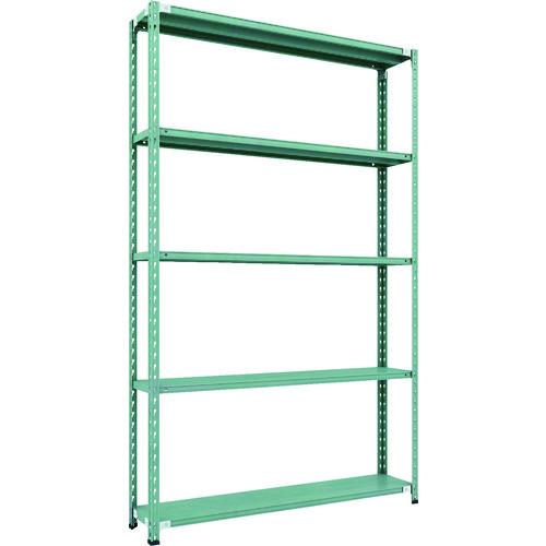 TRUSCO中山 (大型) TRUSCO 115-5247 CB-8535-GN CB型セミボルトレス軽量棚 1500X300XH2400 5段 グリーン 1155247 : ハカル.com ...