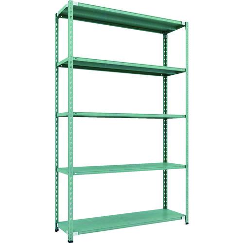 (大型)TRUSCO 115-5249 CB-8545-GN CB型セミボルトレス軽量棚 1500X450XH2400 5段 グリーン 1155249 :115-5249:ハカル.com ...