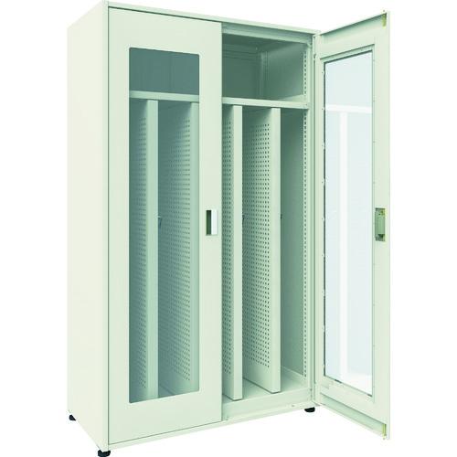 TRUSCO中山 (大型) TRUSCO 116-4744 M3-U7464P4-SGA M3型ユニット中量棚 両開キアクリル扉・背・側パネル付 H2100XW1200 パンチングパネル4枚付 ...