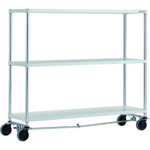 TRUSCO中山 (大型) TRUSCO 183-2680 PER-4543-U125-B4-W スチールラック フェニックスラック 1500X450 3段 U車輪4輪S付 W色 抗菌粉体塗装 ...