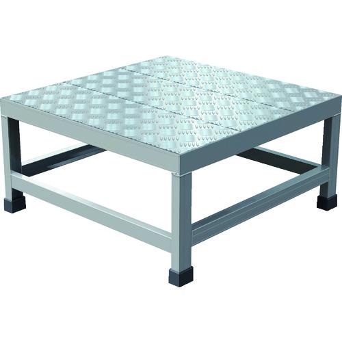 TRUSCO中山 (大型) TRUSCO 207-4496 WTDBC-6630 アルミ製溶接一体構造型作業台 縞板タイプ 一段(完成品) W600×D600×H300 2074496 : ハ ...