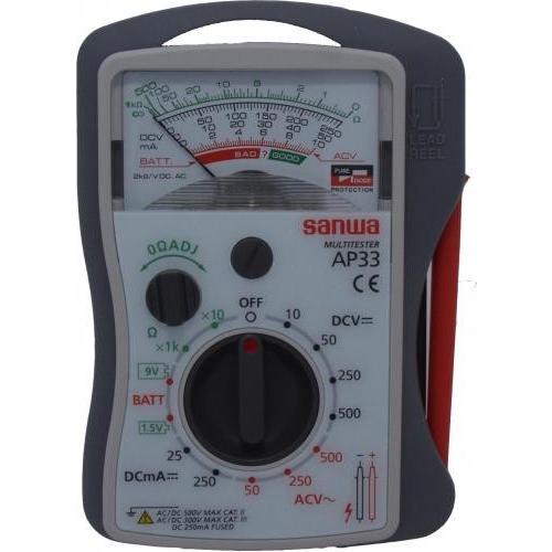 sanwa 三和電気計器 AP33 小型アナログマルチテスタ ANWA SANWA AP-33 : ハカル.com・Yahoo!店 - 通販 - Yahoo!ショッピング