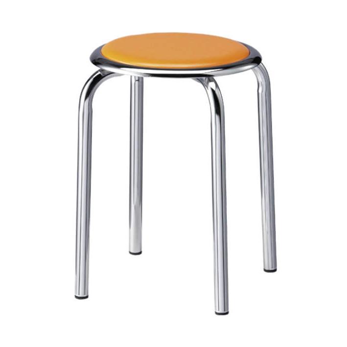 (直送) ビニールシート丸椅子 M-24M オレンジ : ハカル.com・Yahoo!店 - 通販 - Yahoo!ショッピング