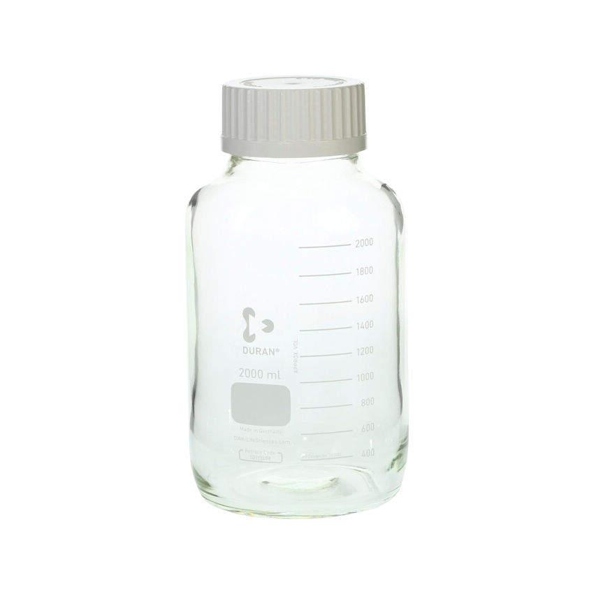 柴田 ネジ口瓶広口GLS-80 2000ml 白キャップ付 : ハカル.com・Yahoo!店 - 通販 - Yahoo!ショッピング