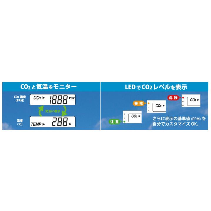 CUSTOM（計測器） カスタム CO2-MINI CO2モニター 二酸化炭素計測器 CUSTOM : ハカル.com・Yahoo!店 - 通販 - Yahoo!ショッピング