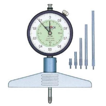 テクロック DM-224P ダイヤルデプスゲージ 目盛0.1mm表示タイプ 旧型式DM-202DP TECLOCK : ハカル.com・Yahoo!店 - 通販 - Yahoo!ショッピング