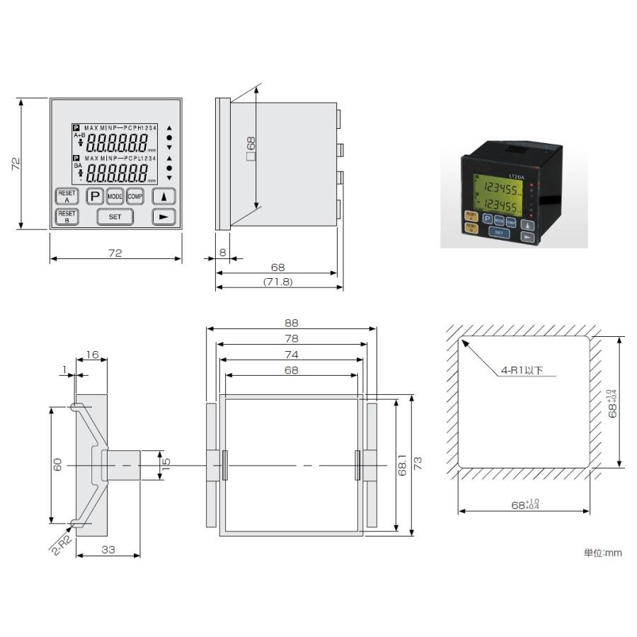 マグネスケール LT20A-101B デジタルゲージ表示ユニット : ハカル.com・Yahoo!店 - 通販 - Yahoo!ショッピング