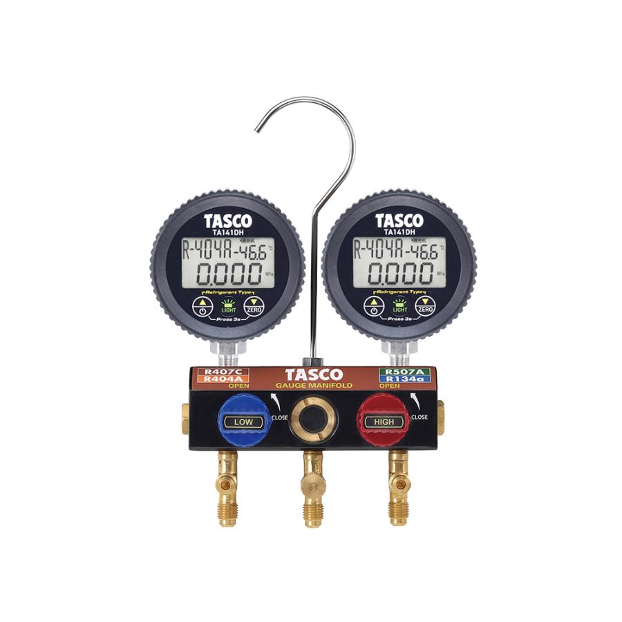 イチネンTASCO TA124HW-2 ボールバルブ式 デジタルゲージマニホールドキット R404A R407C R134a用 : ハカル.com・Yahoo!店 - 通販 - Yahoo ...