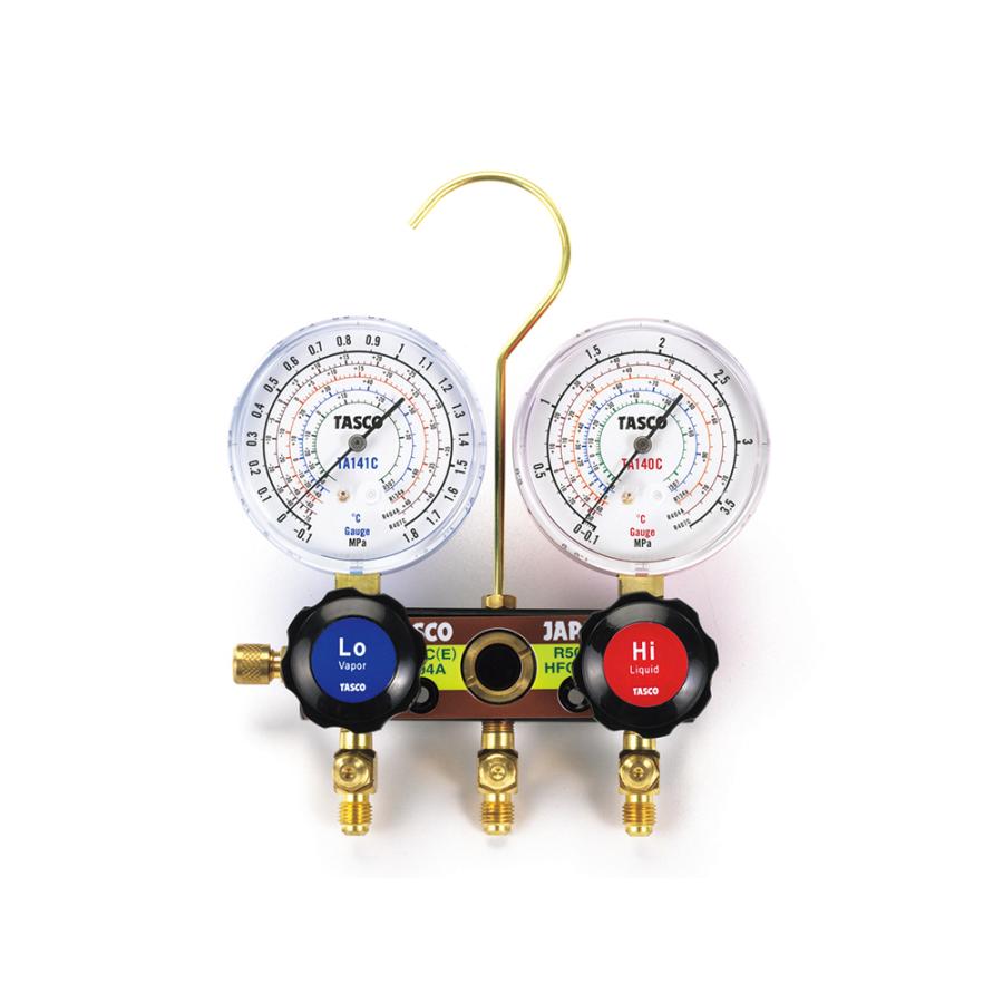 イチネンTASCO TA124V-2 ゲージマニホールドV付ホース仕様キット R404A R407C R507A R134a用 : ハカル.com・Yahoo!店 - 通販 - Yahoo ...