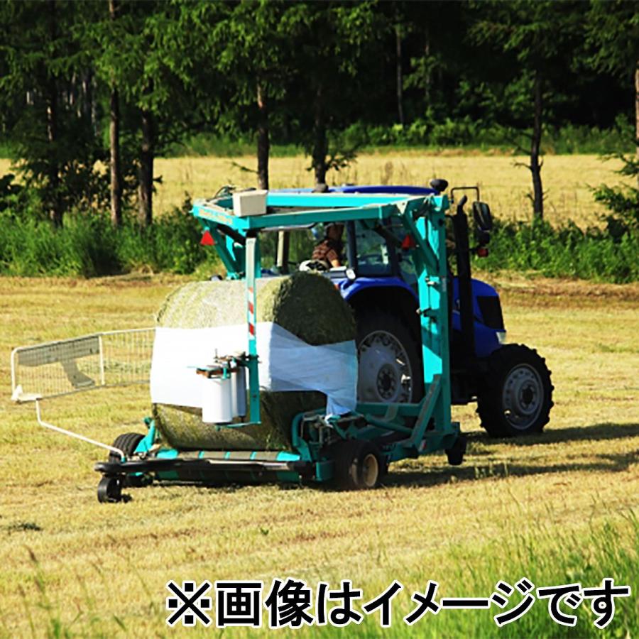 牧草用ベールストレッチ 0.025mm×500mm×1800m 白 牧草用ラップフィルム 牧草用 サイレージ 牧草 ベールストレッチ 牧草 サイレージ 牧草 サイレージフィルム ...