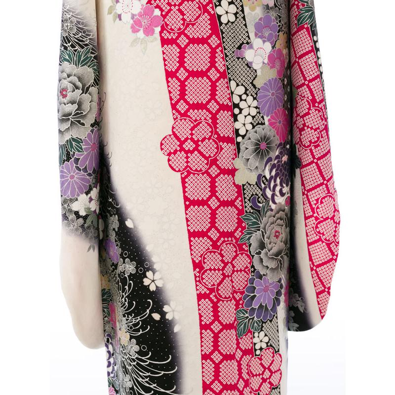 桂由美|正絹振袖|155〜168cm|振袖フルセット(白系)|普通サイズ【2〜12月】 1S1727 : e-きものレンタル Yahoo!店 ...