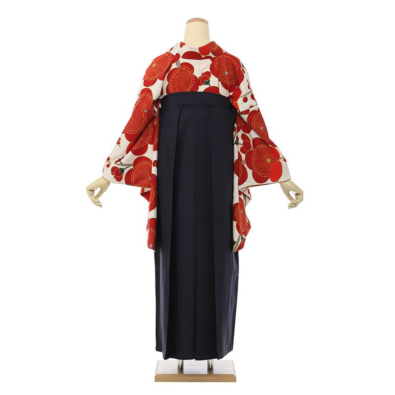 袴セットレンタル 158〜163cm 卒業式袴セット(白系)|卒業袴(普通サイズ) R093A_E-H033-25-10 : e-きものレンタル Yahoo!店 - 通販 - Yahoo!ショッピング