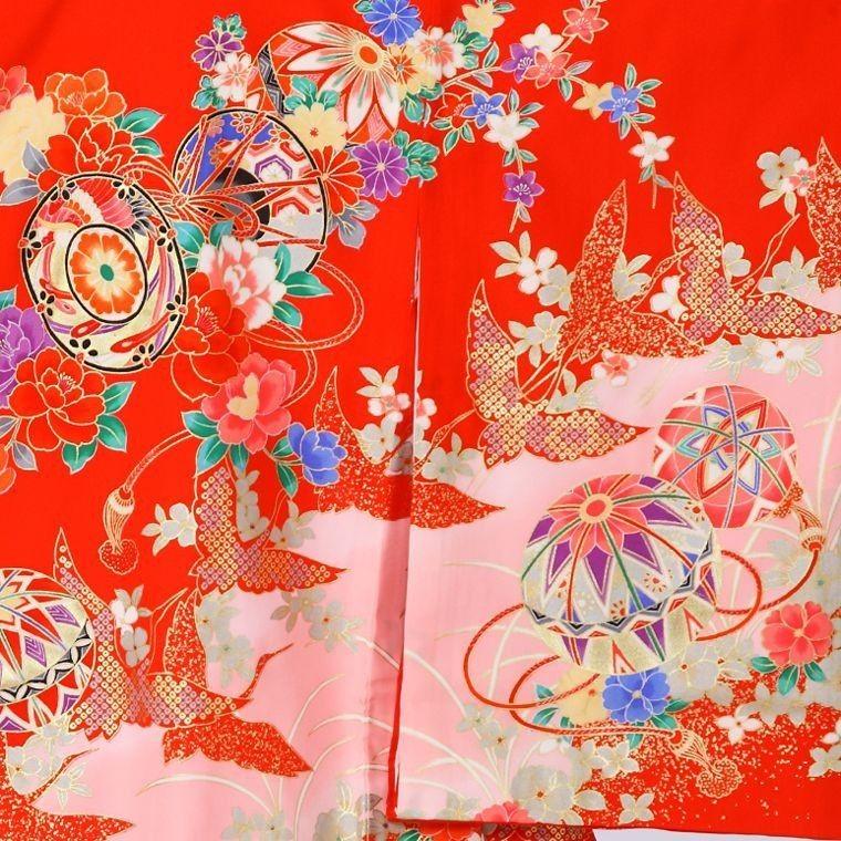 5n66 つづみ まり 鶴〔産着レンタル〕着物レンタル 祝着レンタル〔お宮参り〕簡単着せ方マニュアル 産着 赤ちゃん 着物 女の子用 : e ...