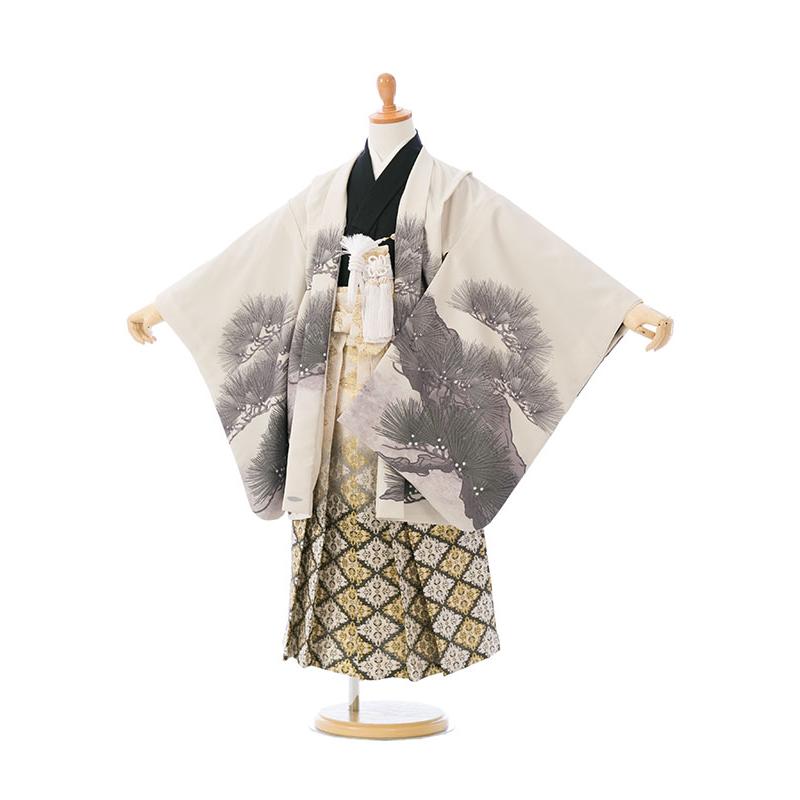 レンタル着物|110〜120cm|5歳男|七五三着物レンタルフルセット(白系)|男の子(五歳) HAO5233 : e-きものレンタル Yahoo!店 - 通販 - Yahoo!ショッピング