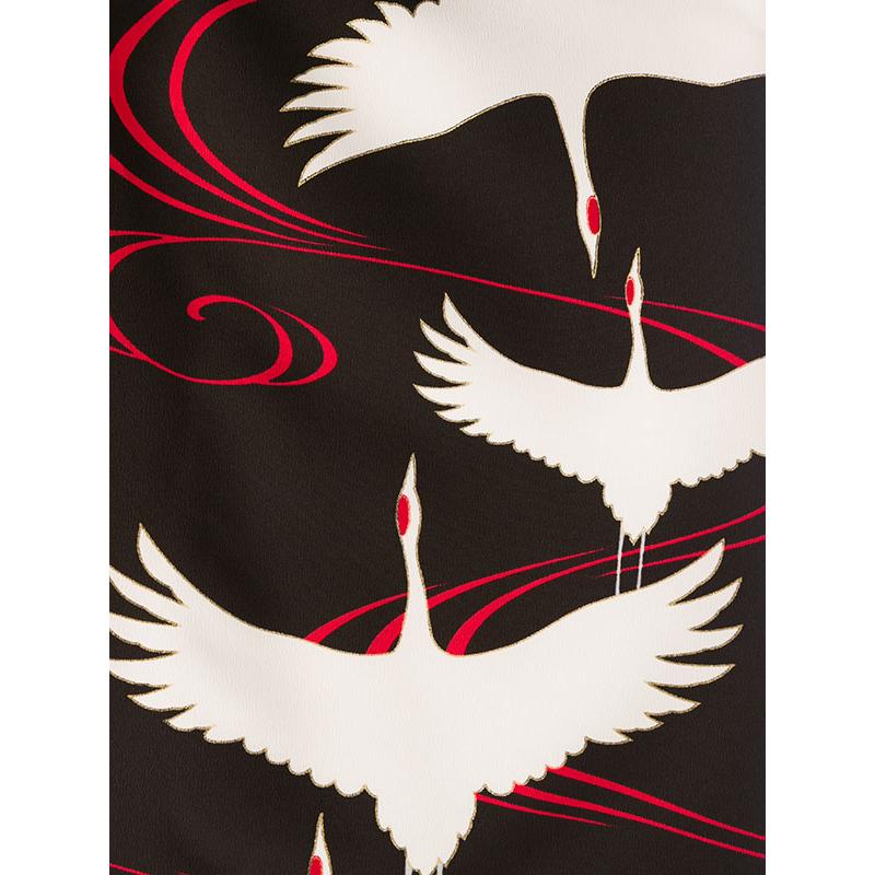 115〜125cm|レトロ鶴|七五三着物レンタルフルセット(ブラック系)|女の子(七歳) E-7-170 :HAP7170:e-きものレンタル ...