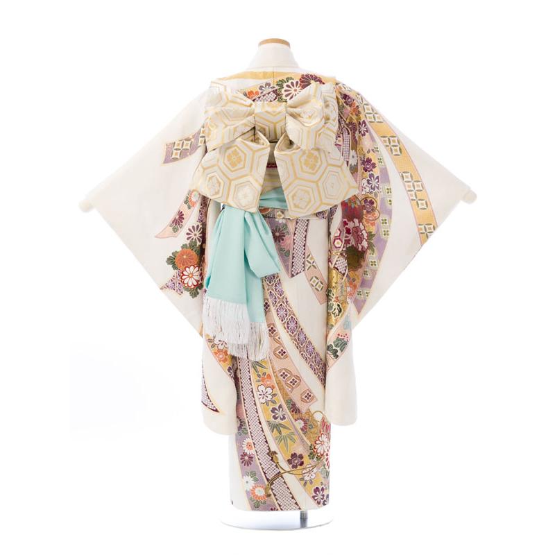 特選正絹|友禅|115〜125cm|七五三着物レンタルフルセット(白系)|女の子(七歳) HAP7308 : e-きものレンタル Yahoo!店 - 通販 - Yahoo!ショッピング