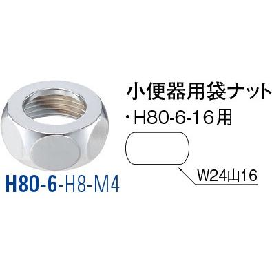 SANEI（水栓金具） 小便器用袋ナット H80-6-H8-M4 [30714025] SANEI 三栄水栓製作所 : e-キッチンマテリアル - 通販 - Yahoo!ショッピング