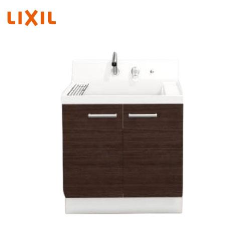 洗面化粧台 ピアラ 間口750mm 下台のみ リクシル LIXIL [AR3N-755SY/LD2H] 一般地仕様 クリエダーク 扉タイプ シングルレバーシャワー水栓 優良配送 : e ...