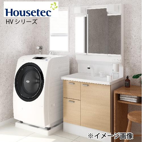 洗面化粧台 HVシリーズ ハウステック [HVM-L750HM-1A-HG+HV-B750DJTB- -SE ] 間口75cm 3面鏡 片 ...