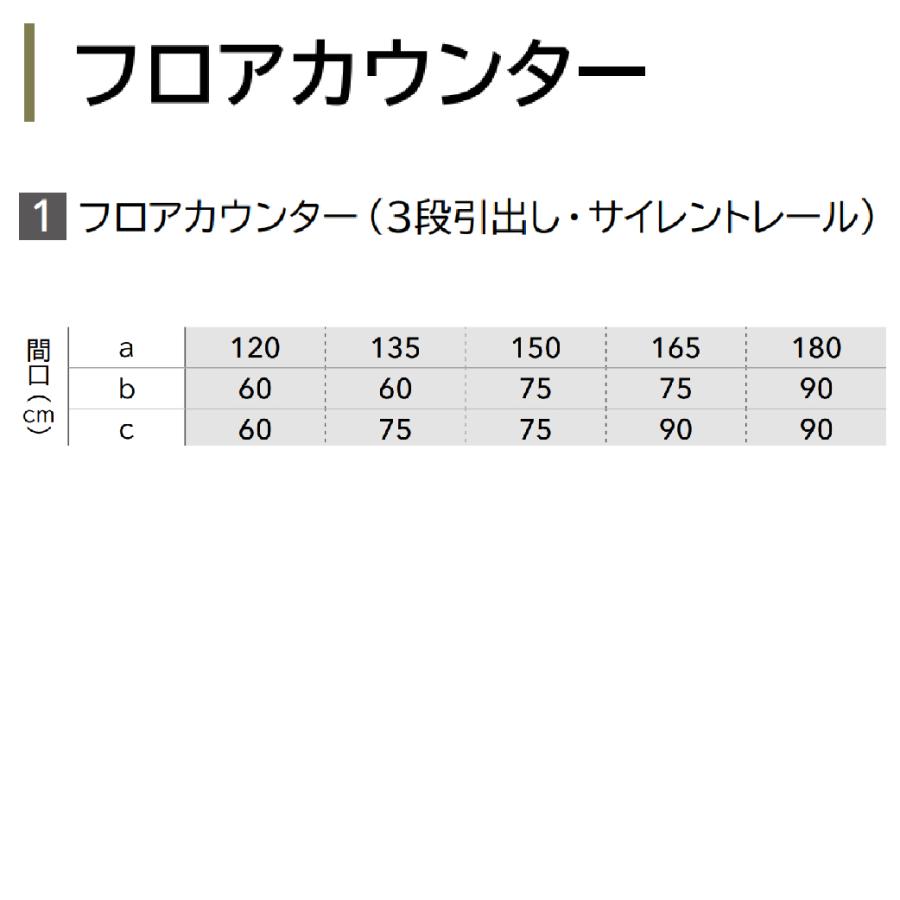 食器棚 ラクエラ カップボード フロアカウンター [22] グランド クリナップ 間口120/135/150/165/180cm メーカー直送 : e-キッチンマテリアル - 通販 ...