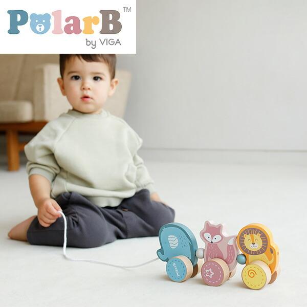 PolarB プルトイ くねくねトレイン対象年齢：18か月から TYPR44023 正規品 電車 おもちゃ 玩具 木製 木のおもちゃ プレゼント ギフト 贈り物 誕生日 クリスマス : くらし ...