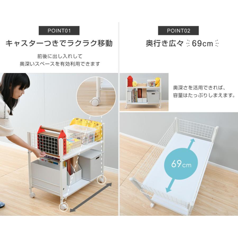 収納ラック キャスター付き OSR-7526 押入れ 収納 押入れ収納 収納ボックス クローゼット クローゼット収納 ウォークインクローゼット WIC 山善 YAMAZEN :XNW20 ...