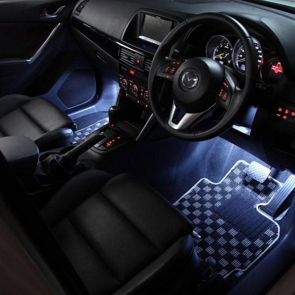 amon LEDコントロールユニット専用3連フラットLED【Bタイプ_白】LEDライト エーモン e-くるまライフ フットライト 車 フットランプ 車用品 車内 ライト : エーモン e ...